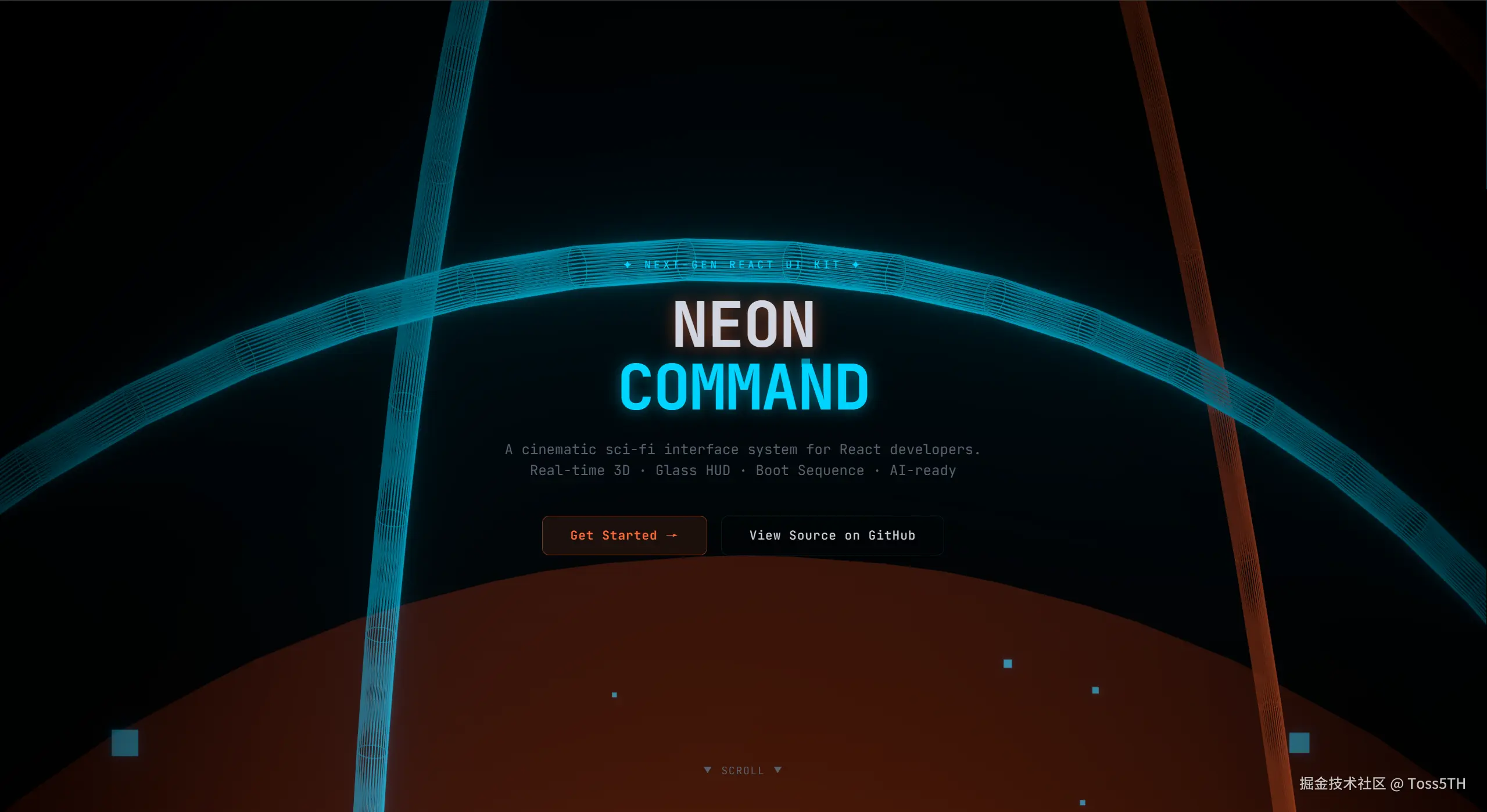 我用 React + Three.js 做了一套科幻风指挥中心 UI 系统（AAA级交互设计）先看效果 很多人问：科幻风 - 掘金